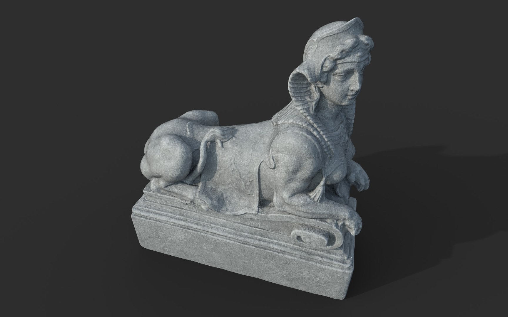 Sphinx Statue Creature 3D Model - TurboSquid 1539912