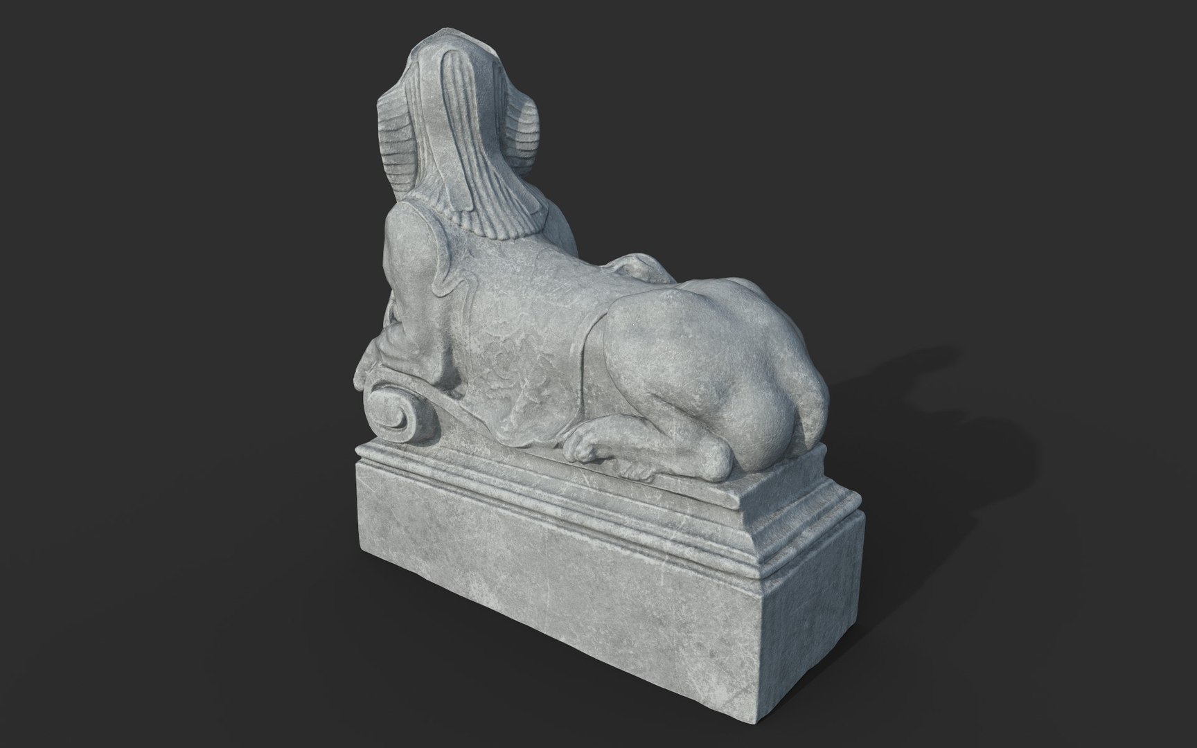Sphinx Statue Creature 3D Model - TurboSquid 1539912