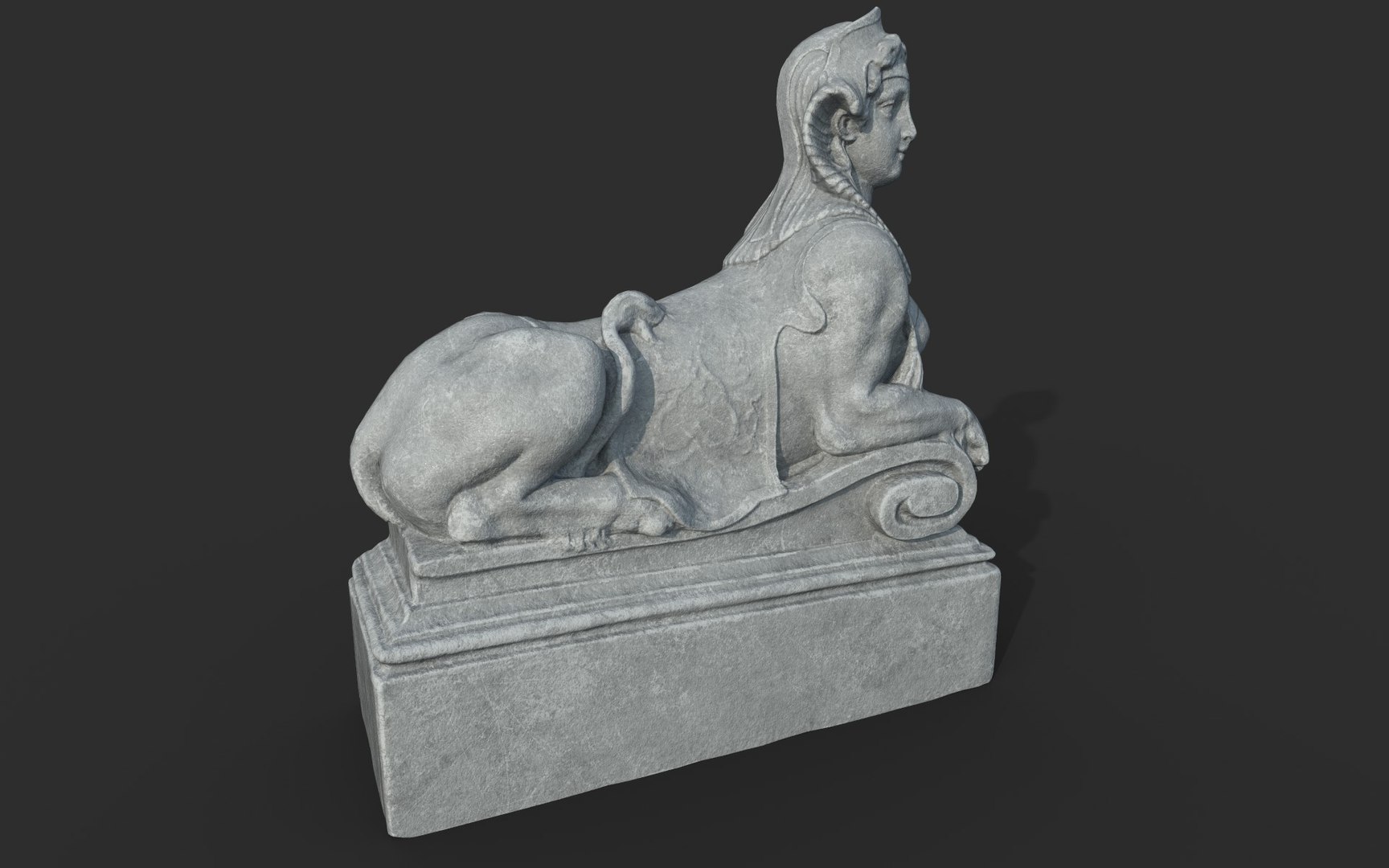 Sphinx Statue Creature 3D Model - TurboSquid 1539912