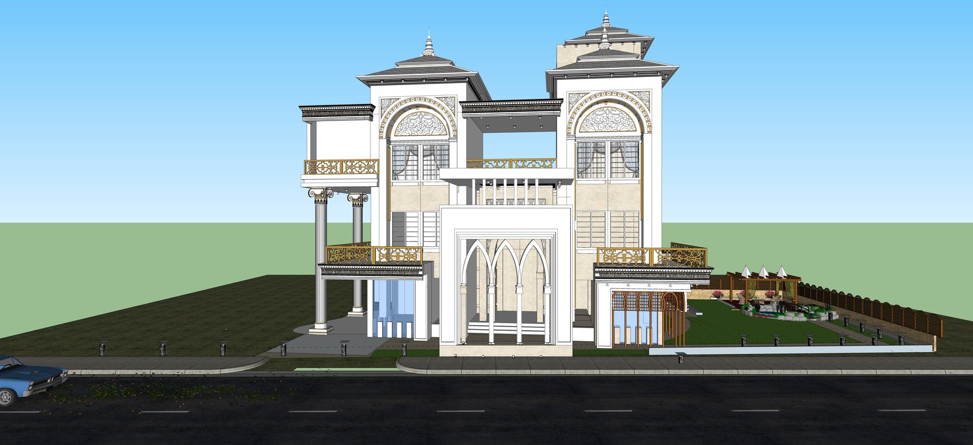 Classical Villa 3D Model - TurboSquid 1398435