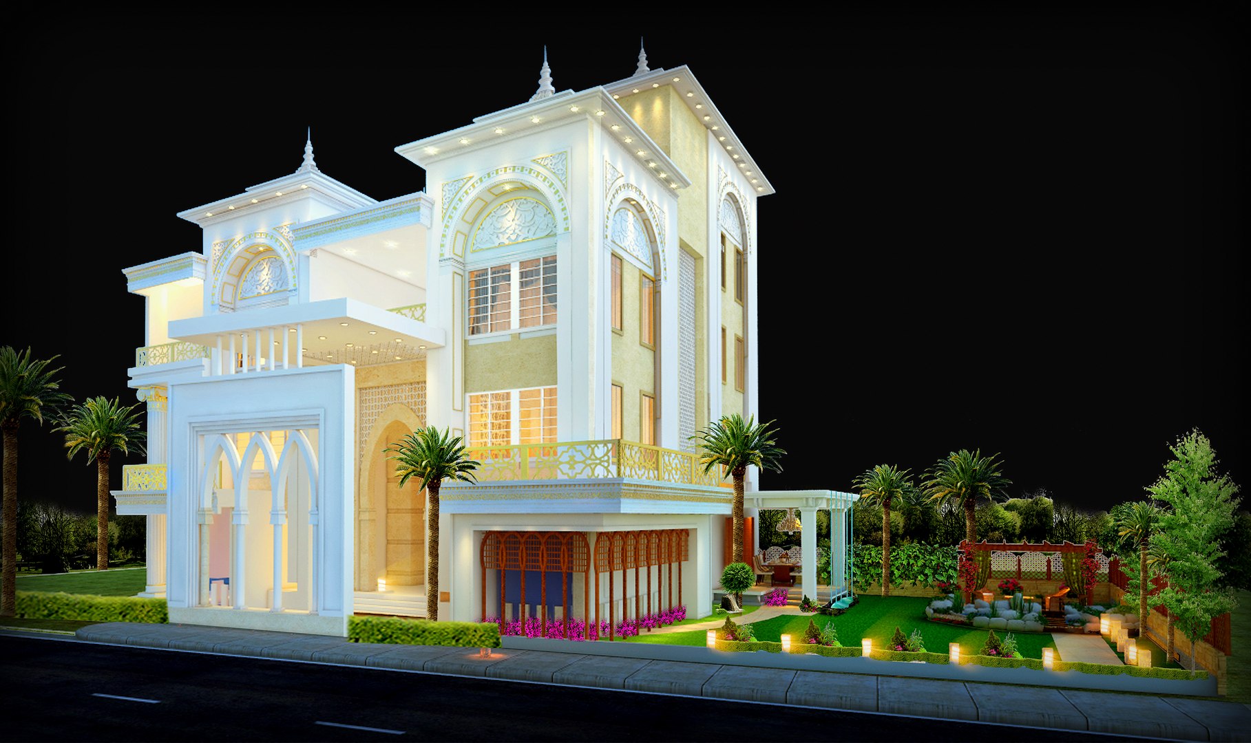 Classical Villa 3D Model - TurboSquid 1398435