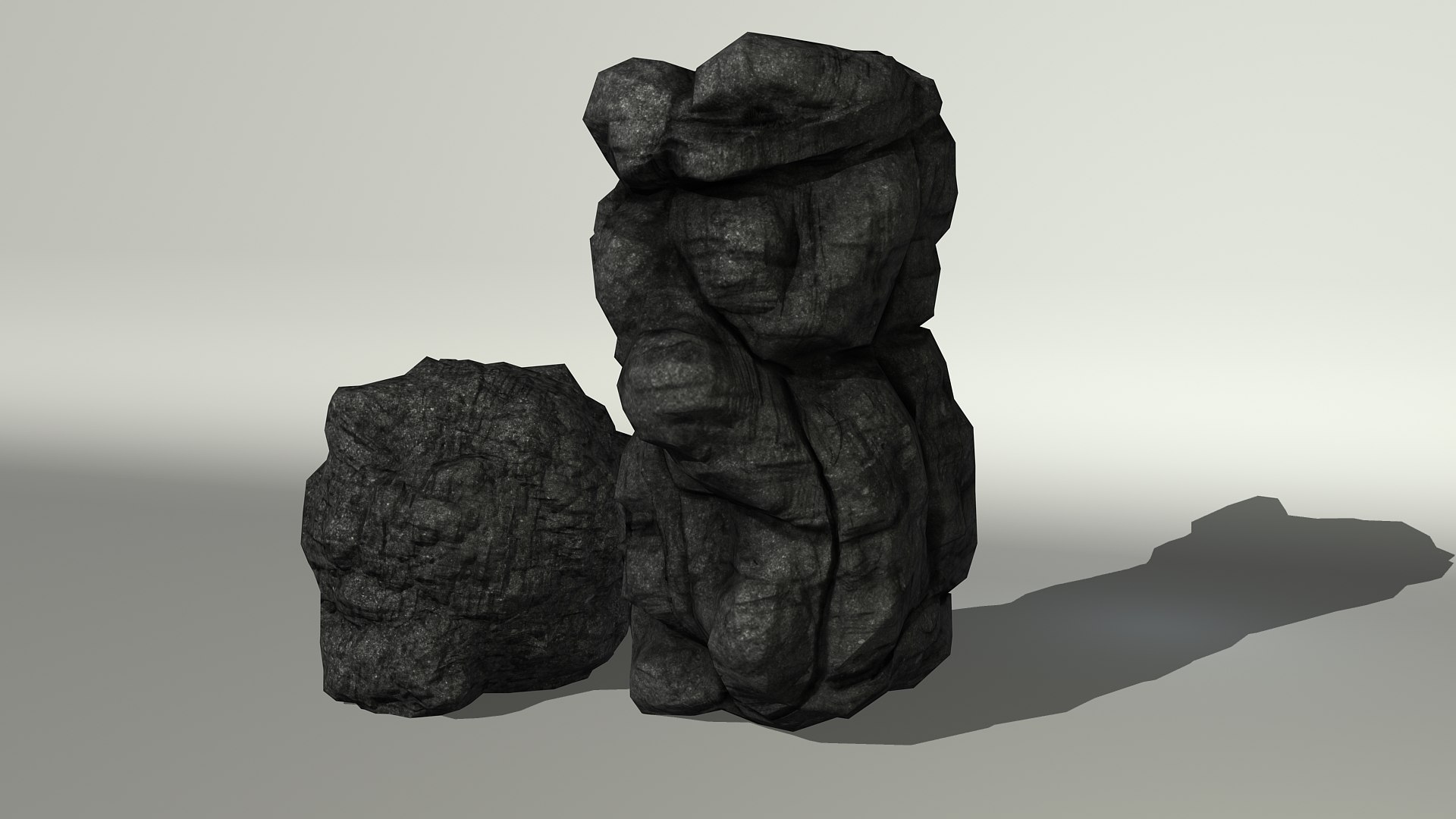 3d Model Rock Specular Normal