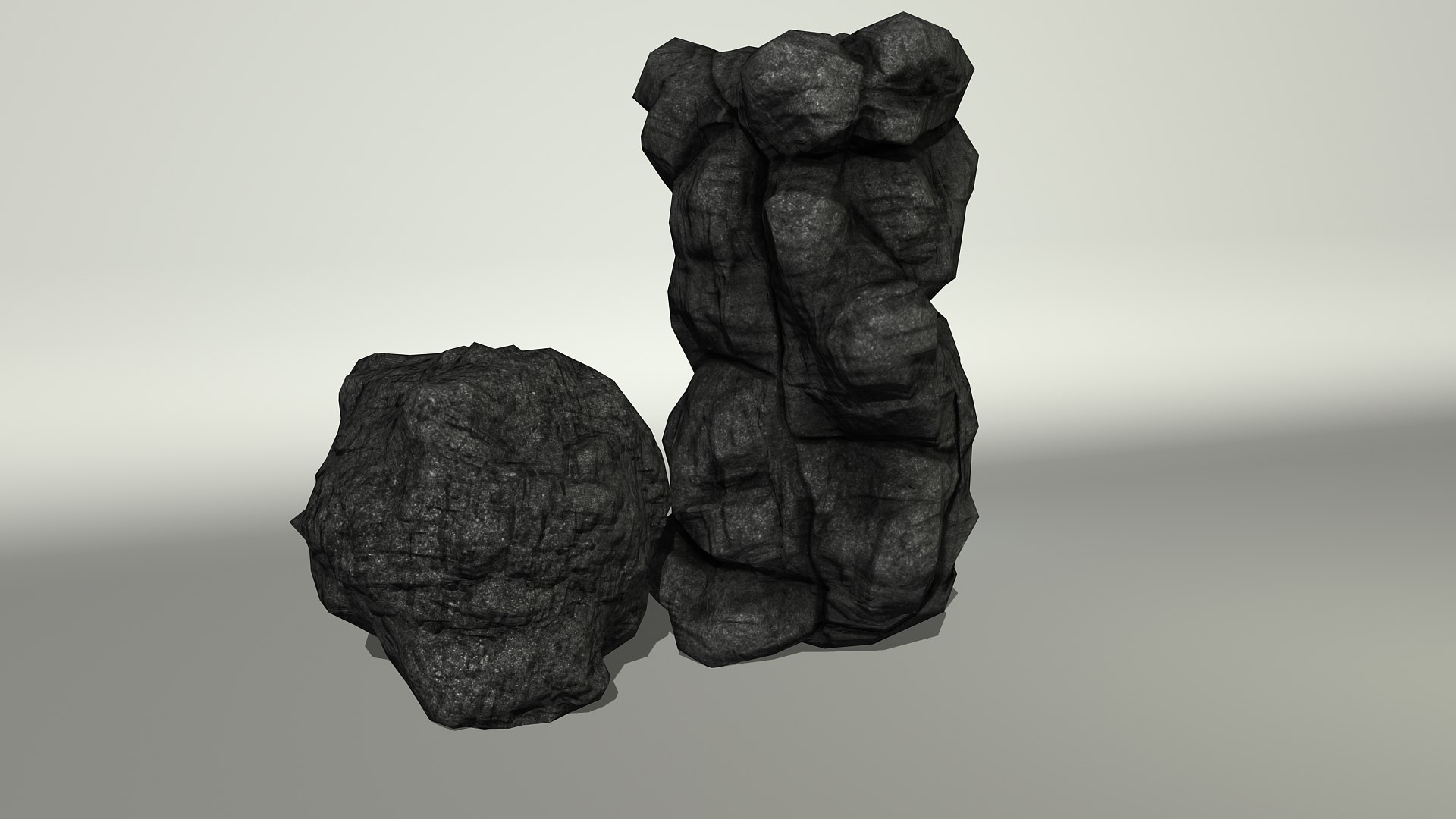 3d Model Rock Specular Normal