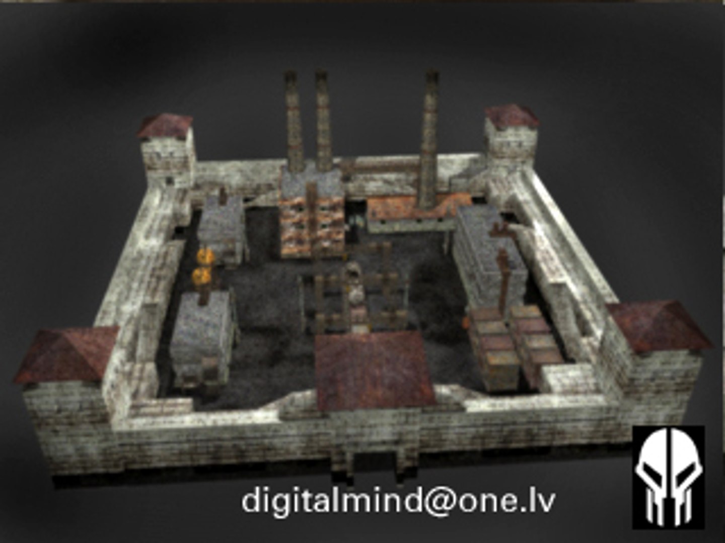 Industrial Zone Set 3d Model