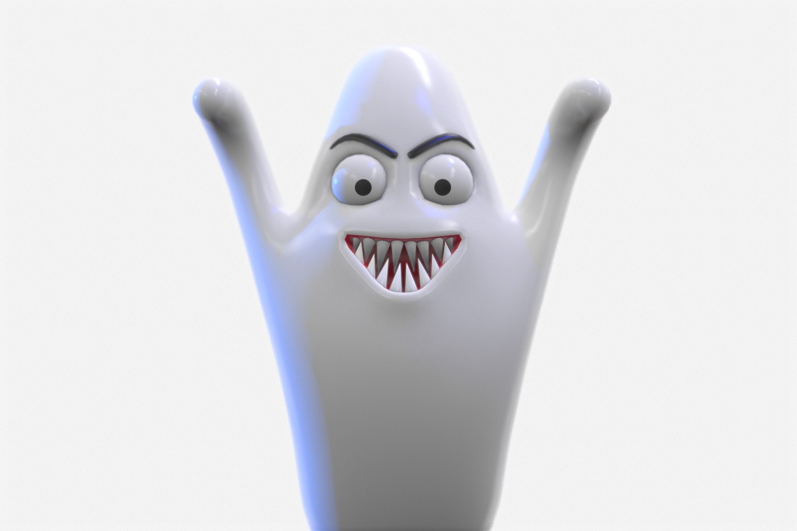 Cartoon Ghost Character Model - TurboSquid 1339599