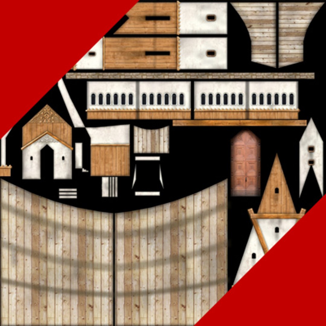 3d Fantasy Wood House Model