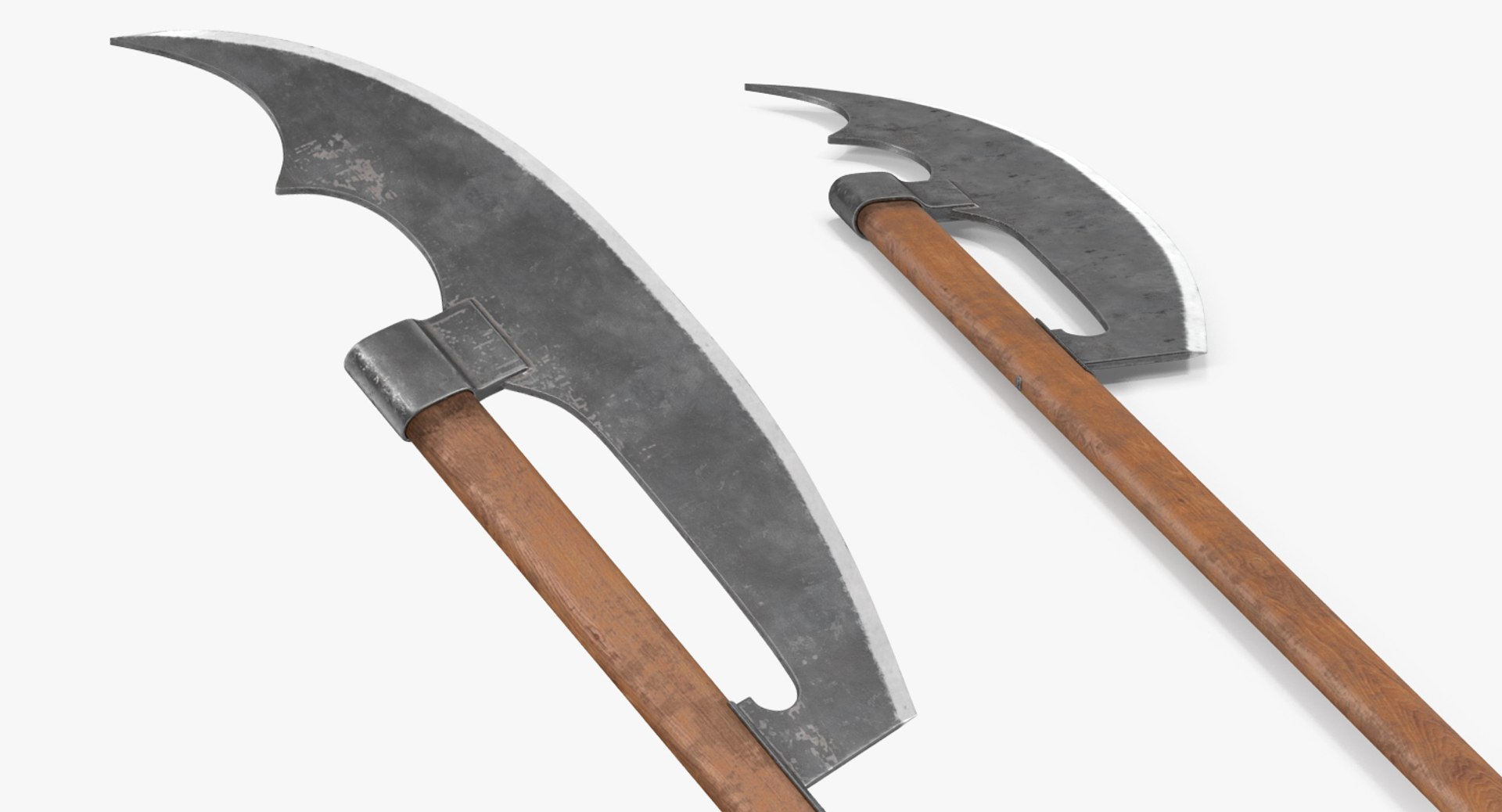 3ds Bardiche Long Poleaxe Weapon