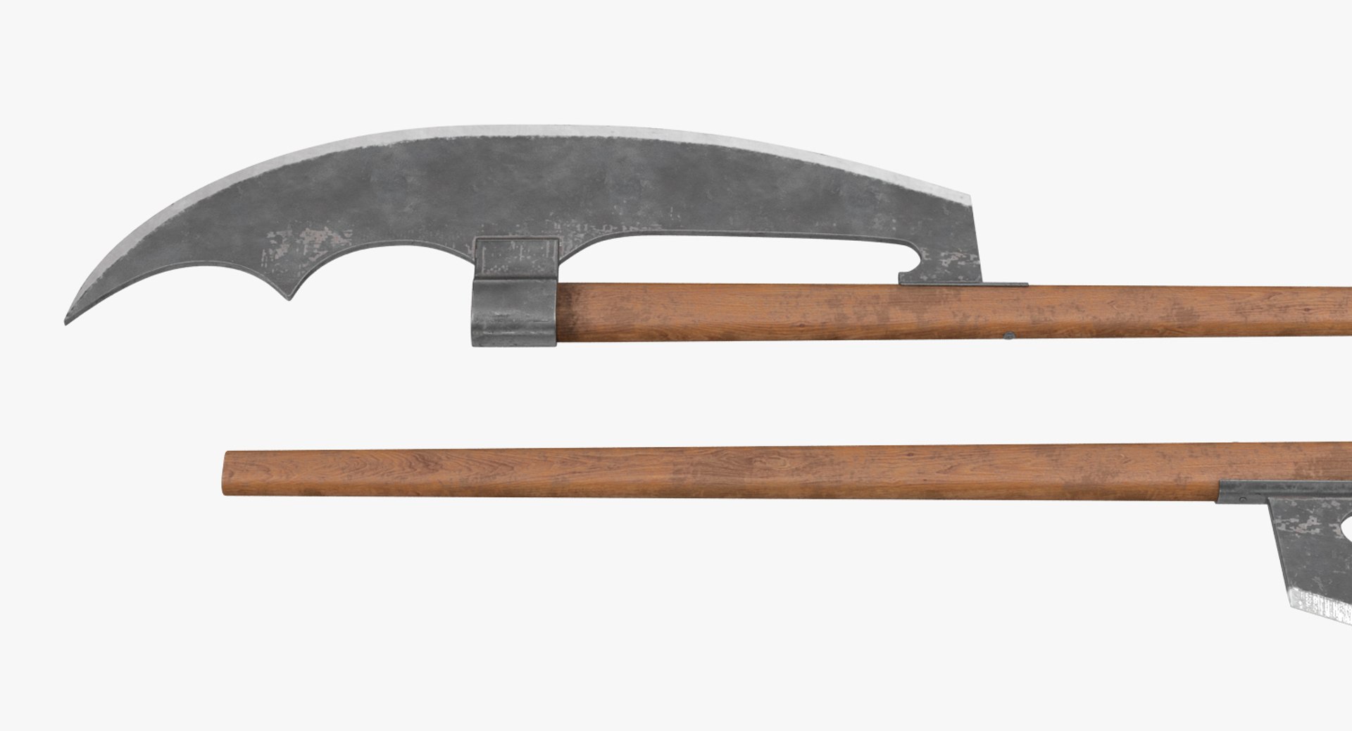 3ds Bardiche Long Poleaxe Weapon