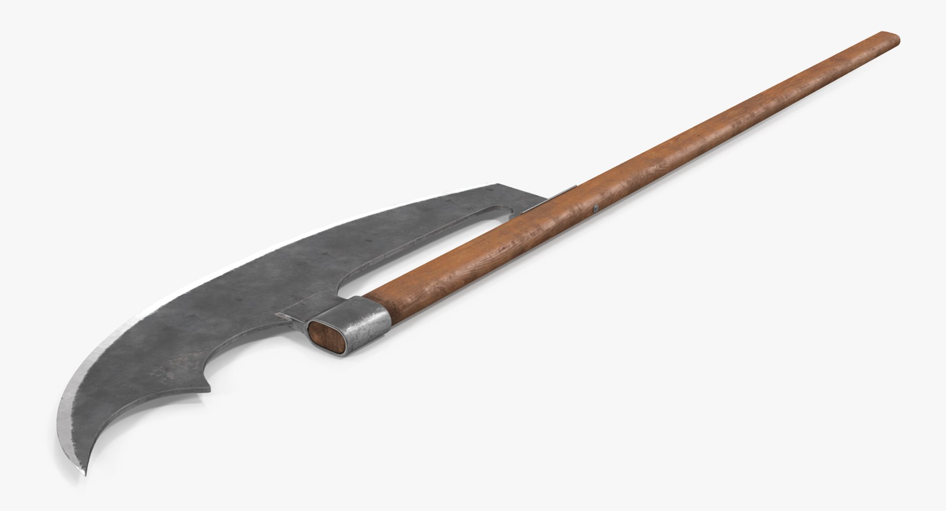 3ds Bardiche Long Poleaxe Weapon