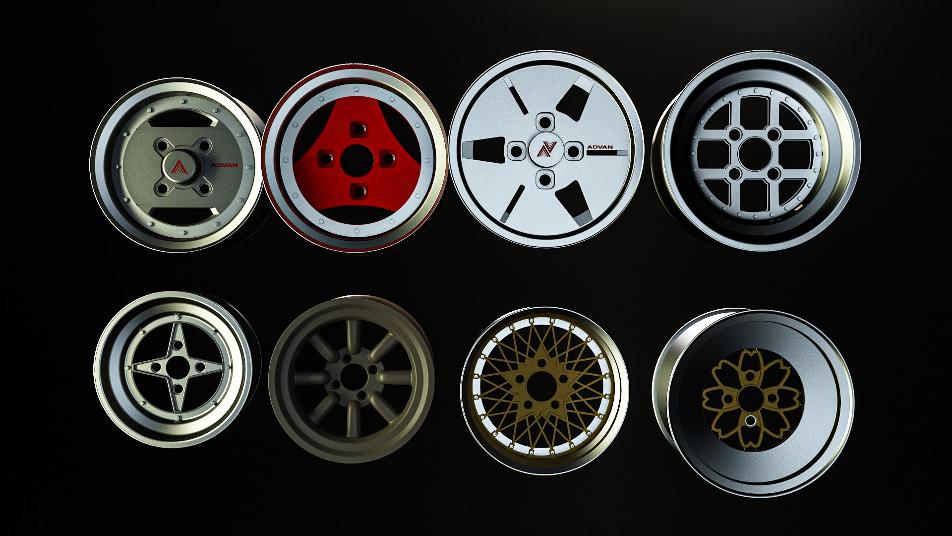 RARE JDM RIMS WHEELS 3D - TurboSquid 1792368