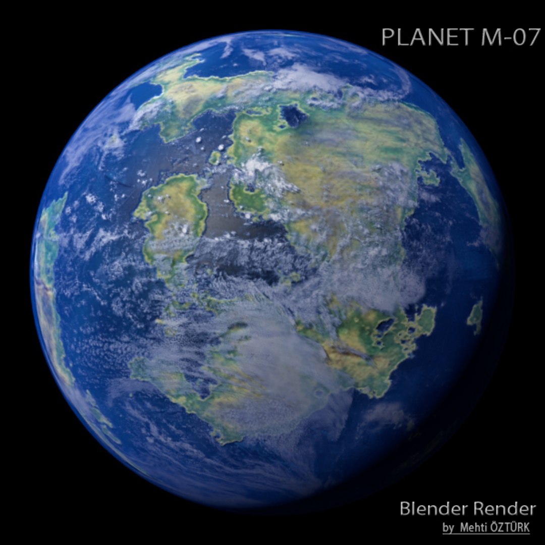 planet m-07 m 3d model