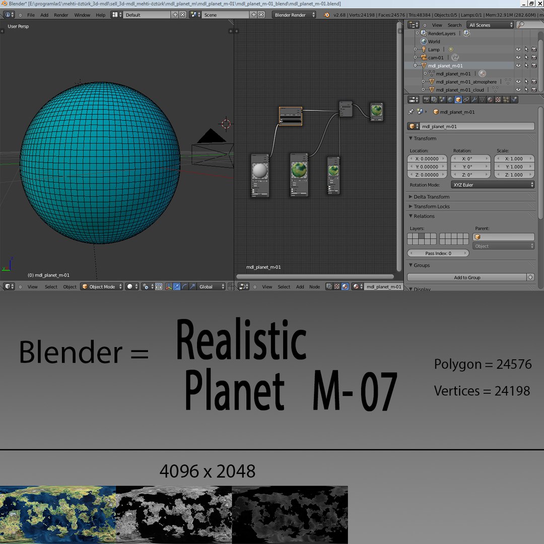 planet m-07 m 3d model