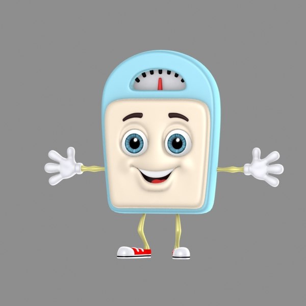 cartoon scales 3d model