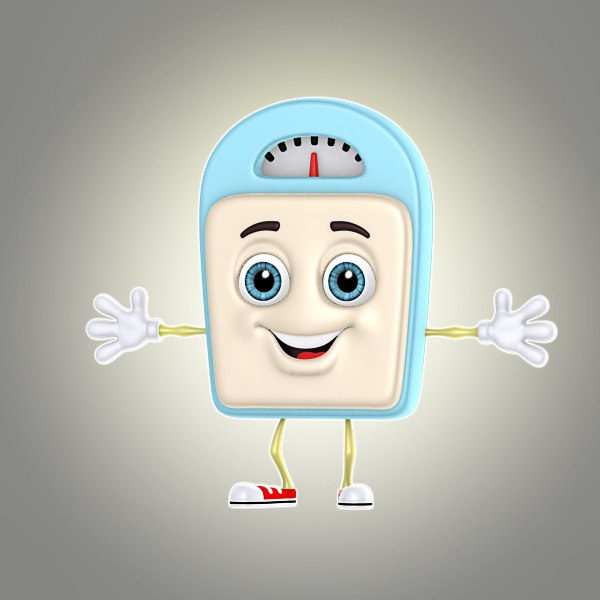 cartoon scales 3d model