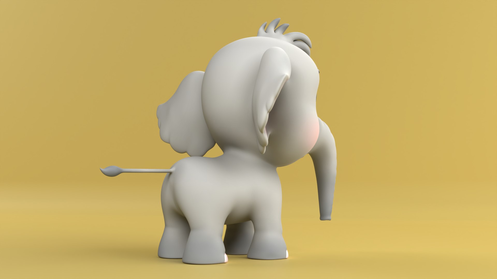 3D Cartoon Elephant Rig - TurboSquid 2417372