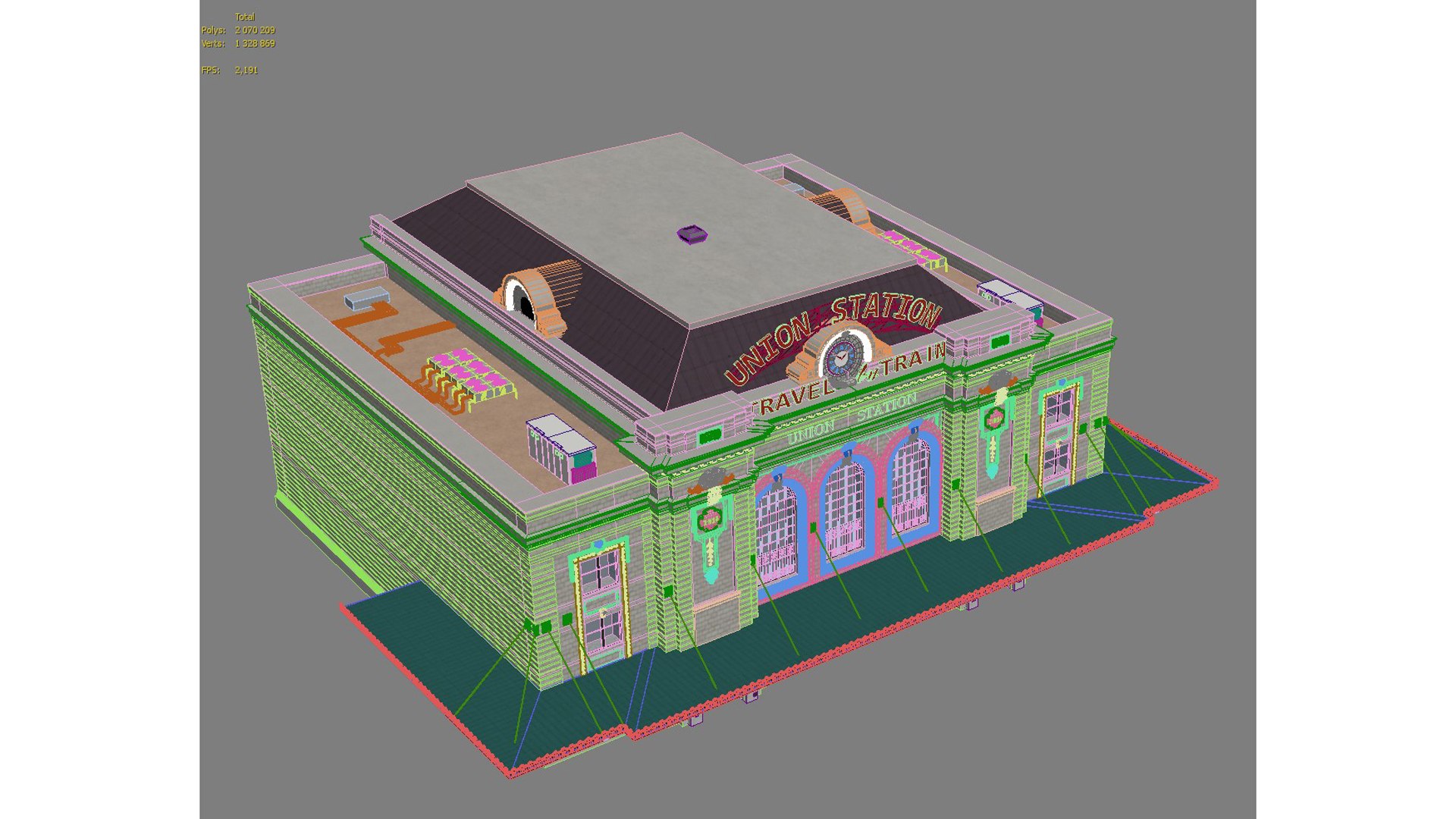 Denver Union Station Railway Station Building 3D Model - TurboSquid 1823939