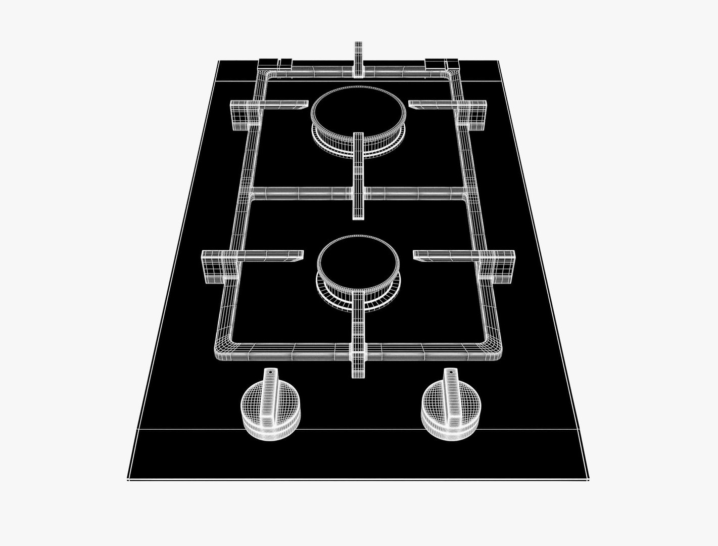 3D Gas Hob Ceramic Model - TurboSquid 1233833