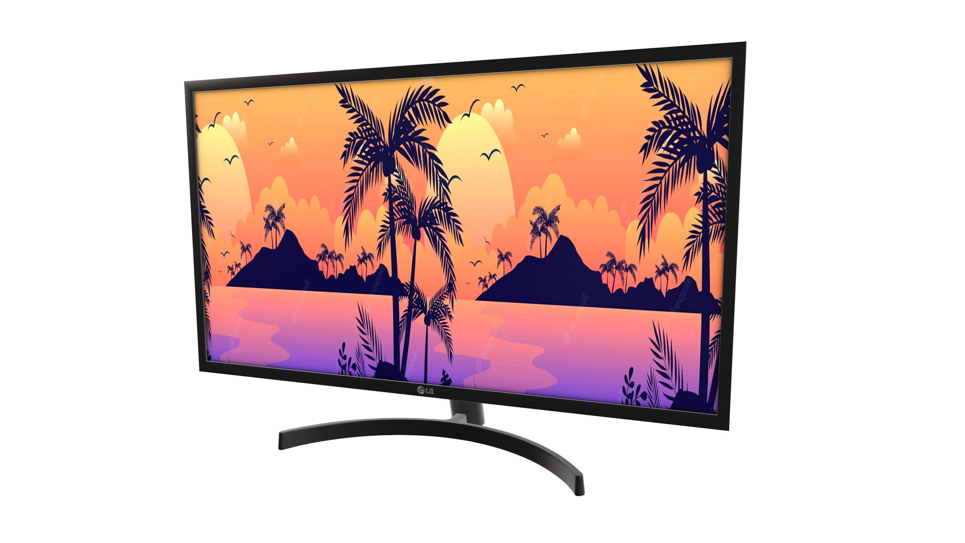 3D LED Monitor TV 3d Model VR Model - TurboSquid 1925056