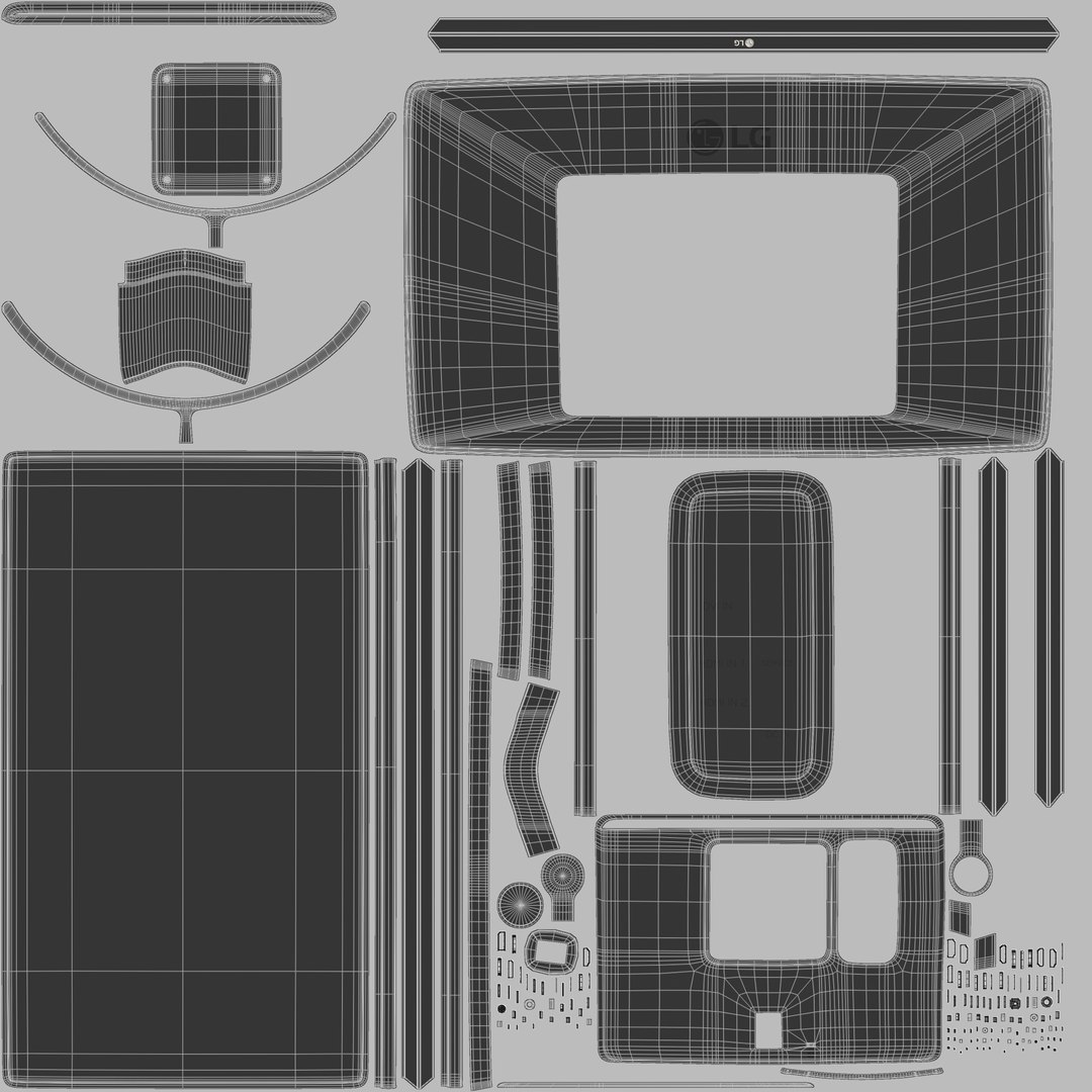 3D LED Monitor TV 3d Model VR Model - TurboSquid 1925056