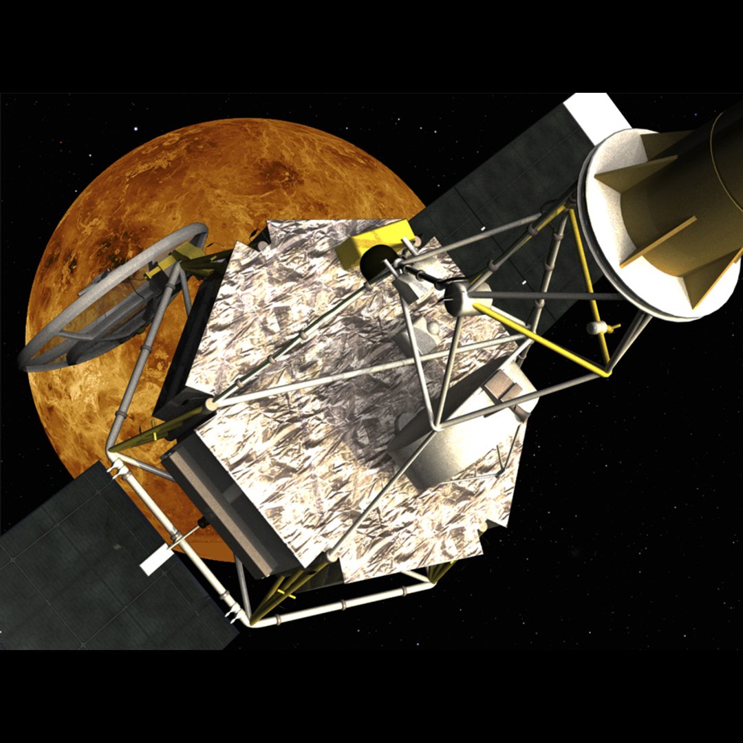 3d Mariner 2 Spacecraft Model
