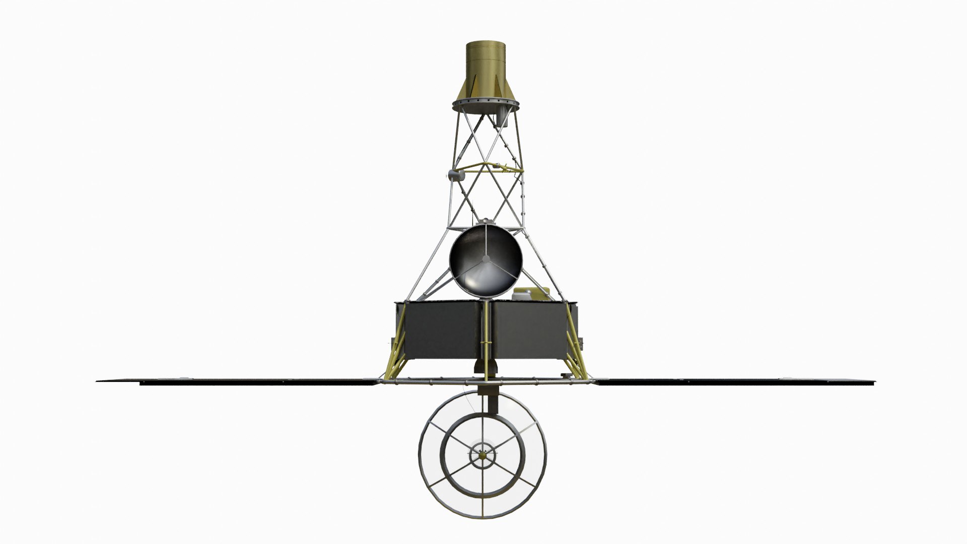 3d Mariner 2 Spacecraft Model