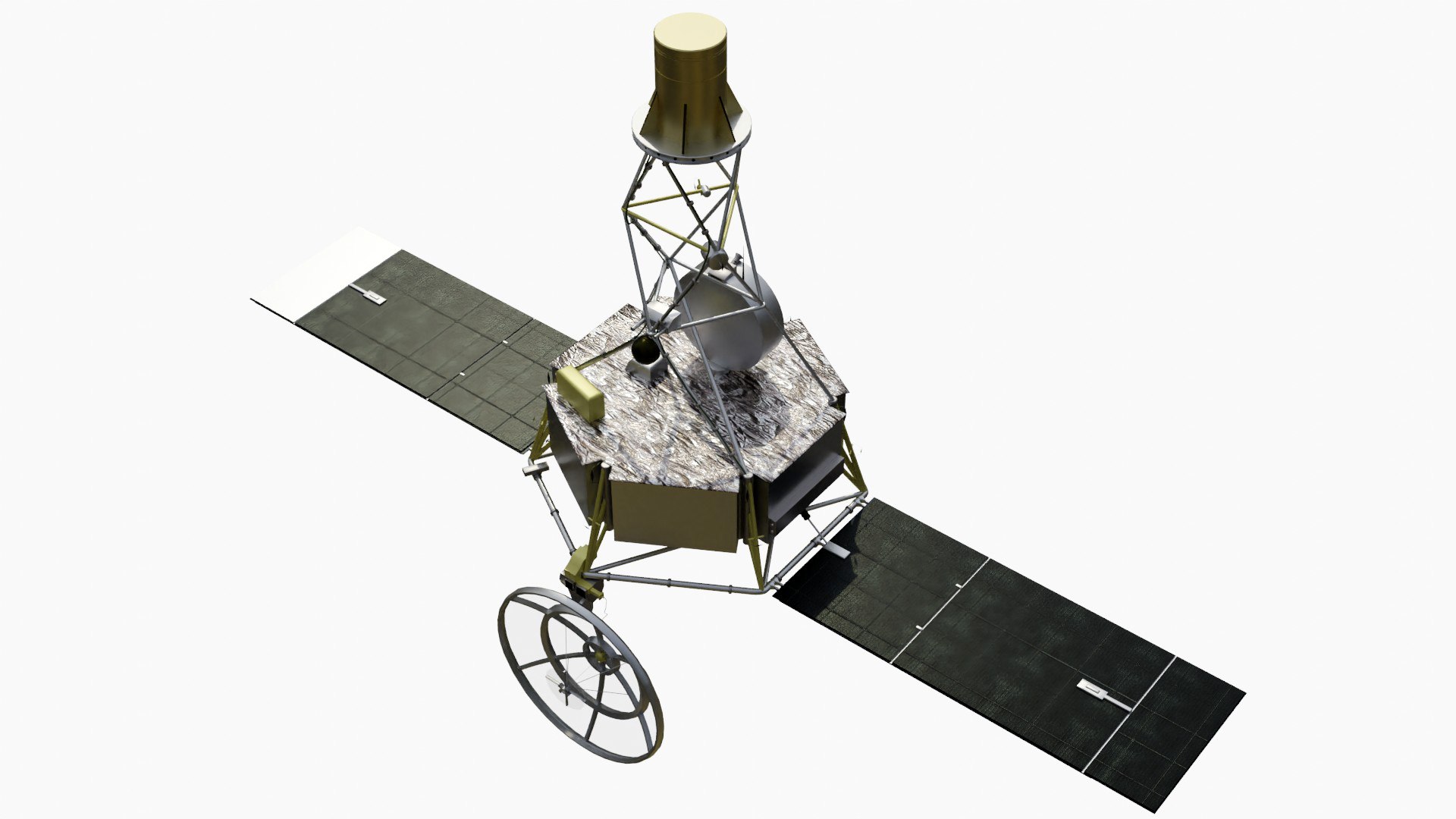3d Mariner 2 Spacecraft Model