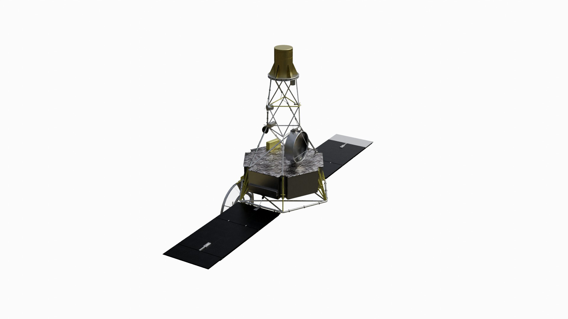 3d Mariner 2 Spacecraft Model