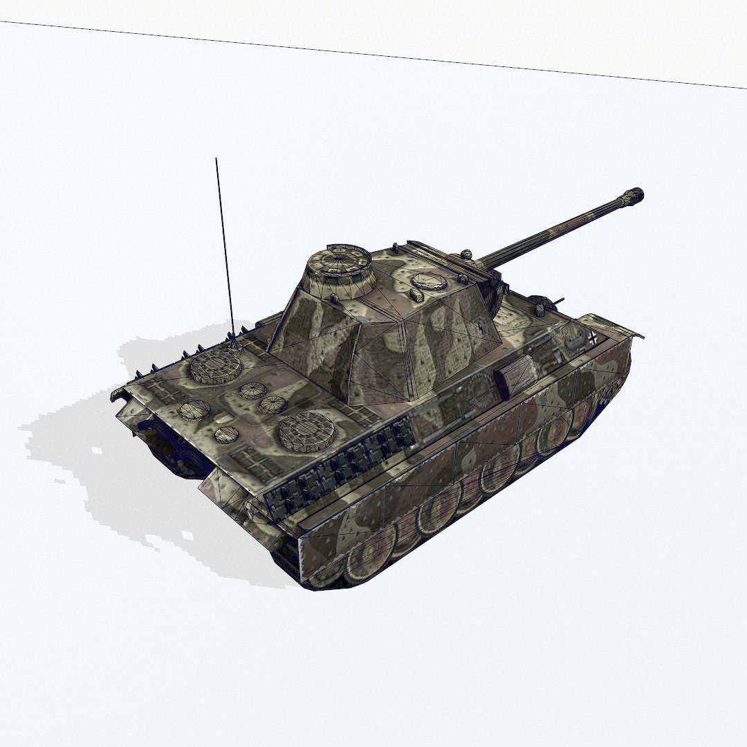 3d Panther Tank V