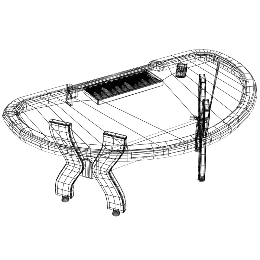 Blackjack Table 3d Model