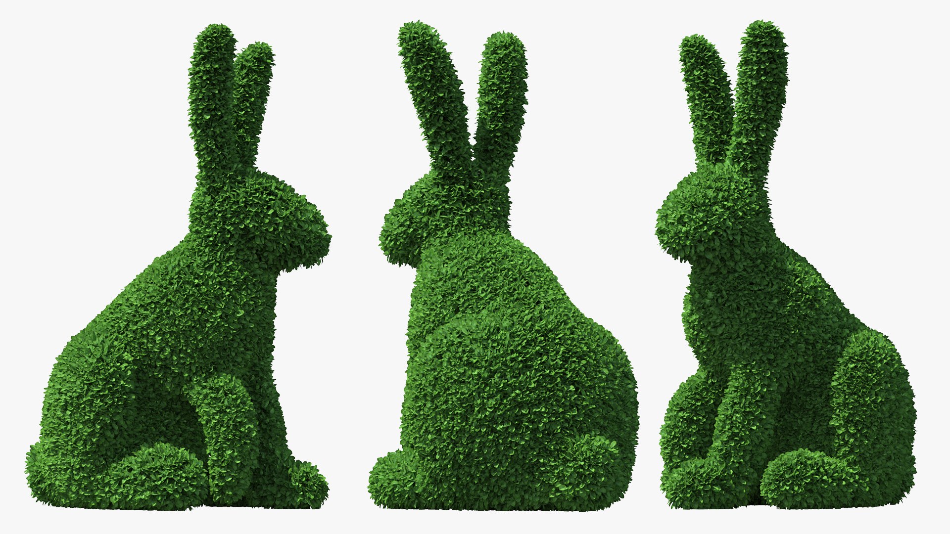 Rabbit Topiary Sculpture 3D Model - TurboSquid 1581975
