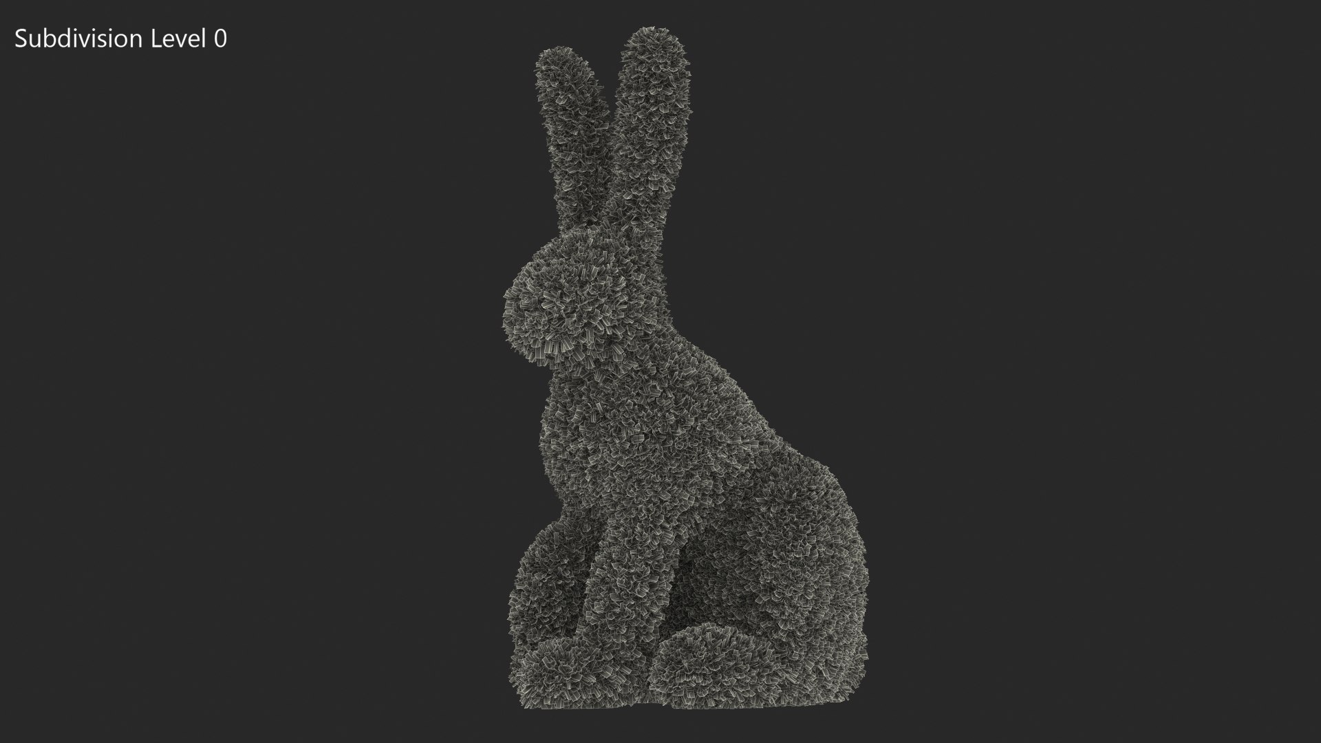 Rabbit Topiary Sculpture 3D Model - TurboSquid 1581975