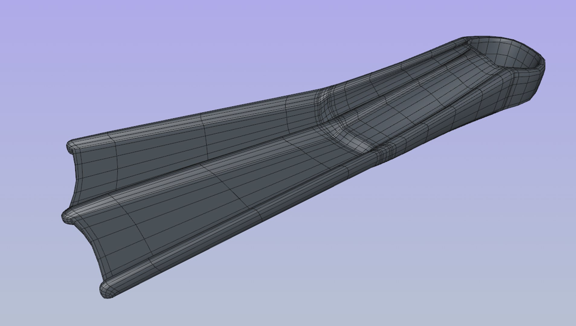 Diving Flipper 3d Model