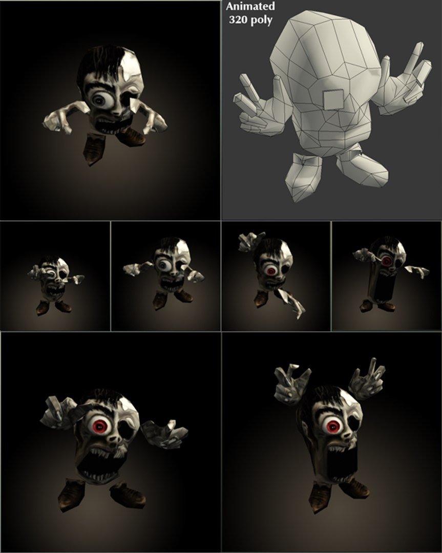 mini zombie 3d max