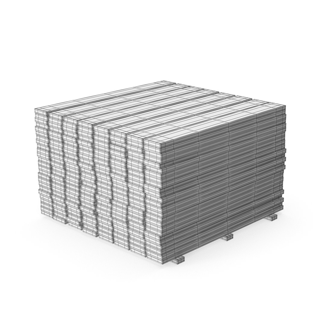 Stack Of Wooden Planks 3D Model - TurboSquid 2175489