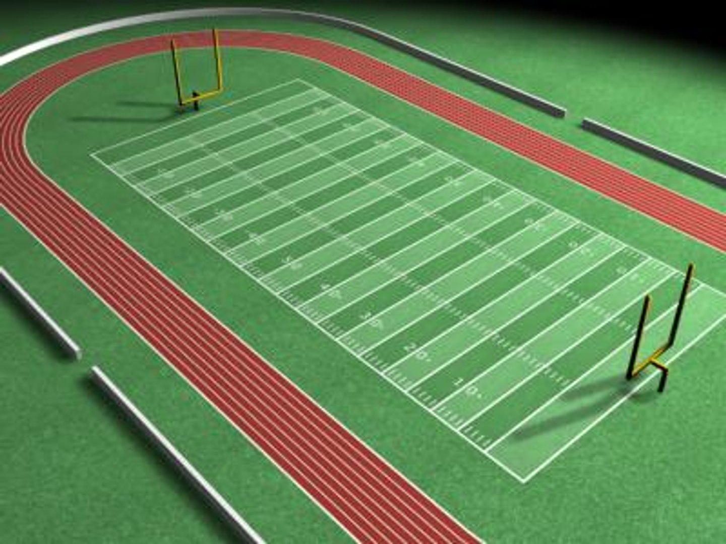 Football Field 3d Model