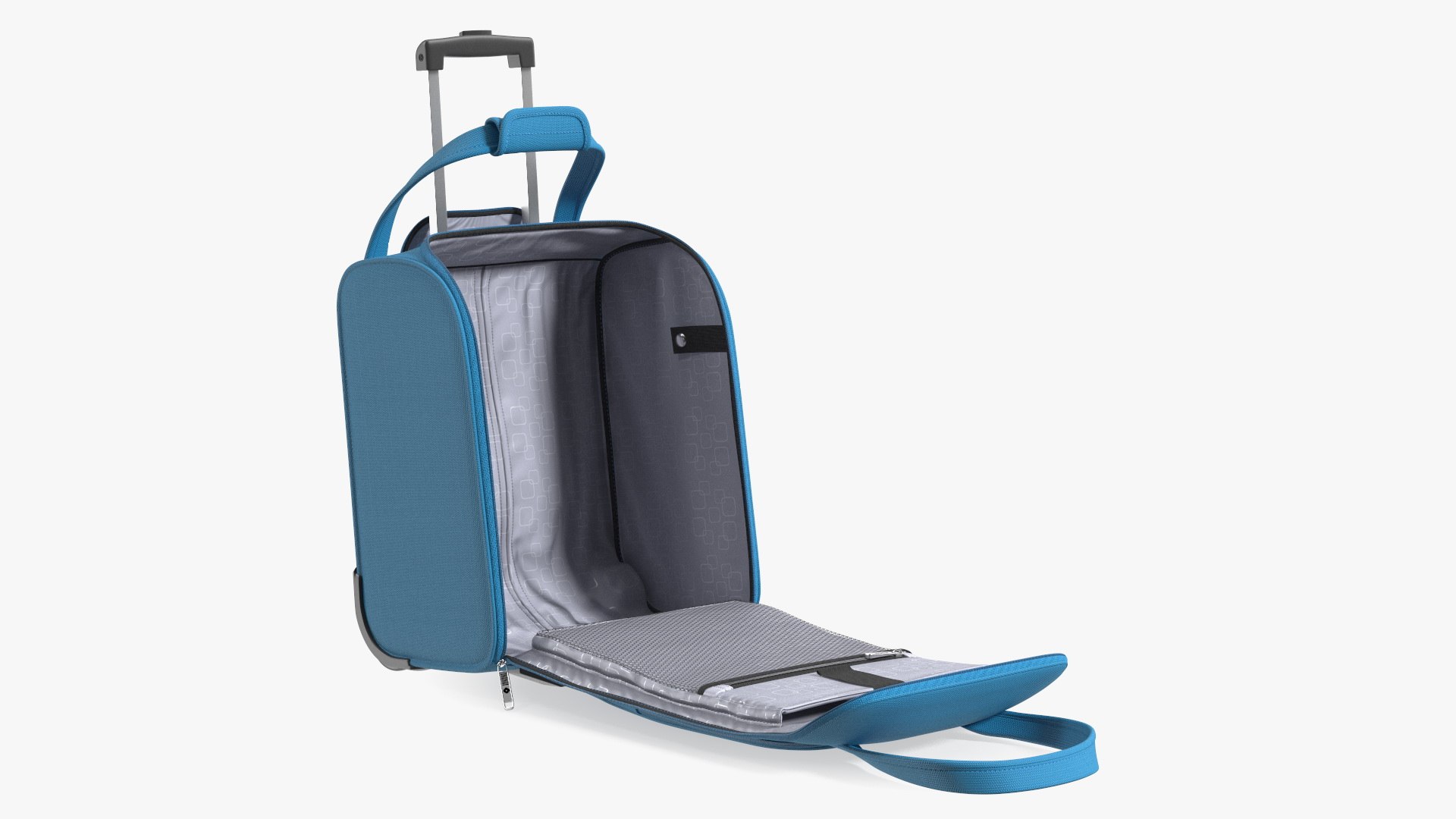 Blue Open Softshell Luggage 3D model - TurboSquid 2084390