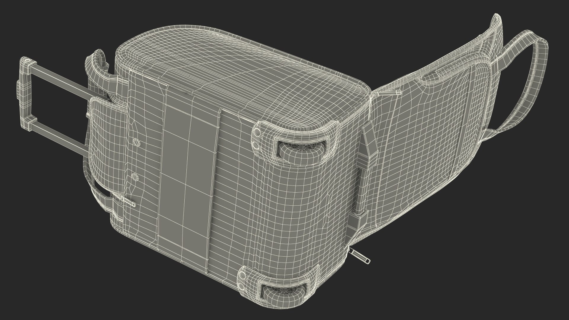 Blue Open Softshell Luggage 3D Model - TurboSquid 2084390