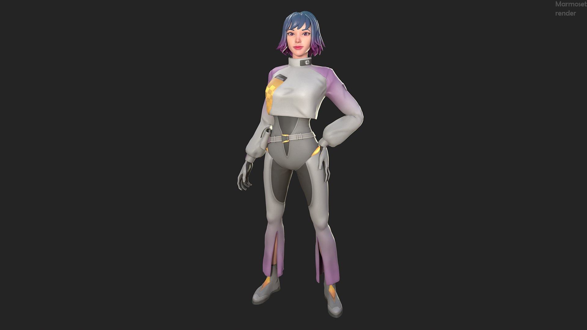 Sci-fi Girl Mira Model - TurboSquid 2249263