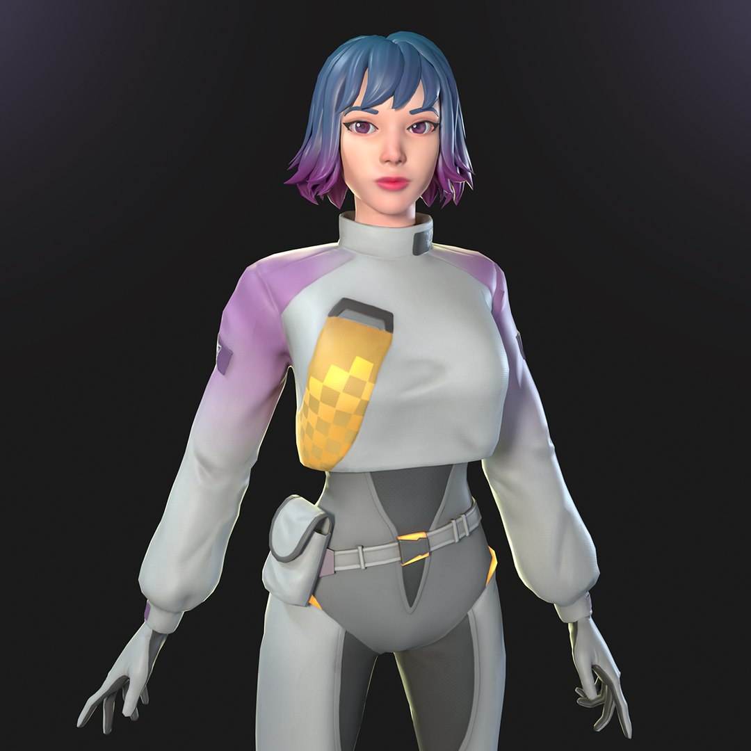 Sci-fi Girl Mira Model - TurboSquid 2249263