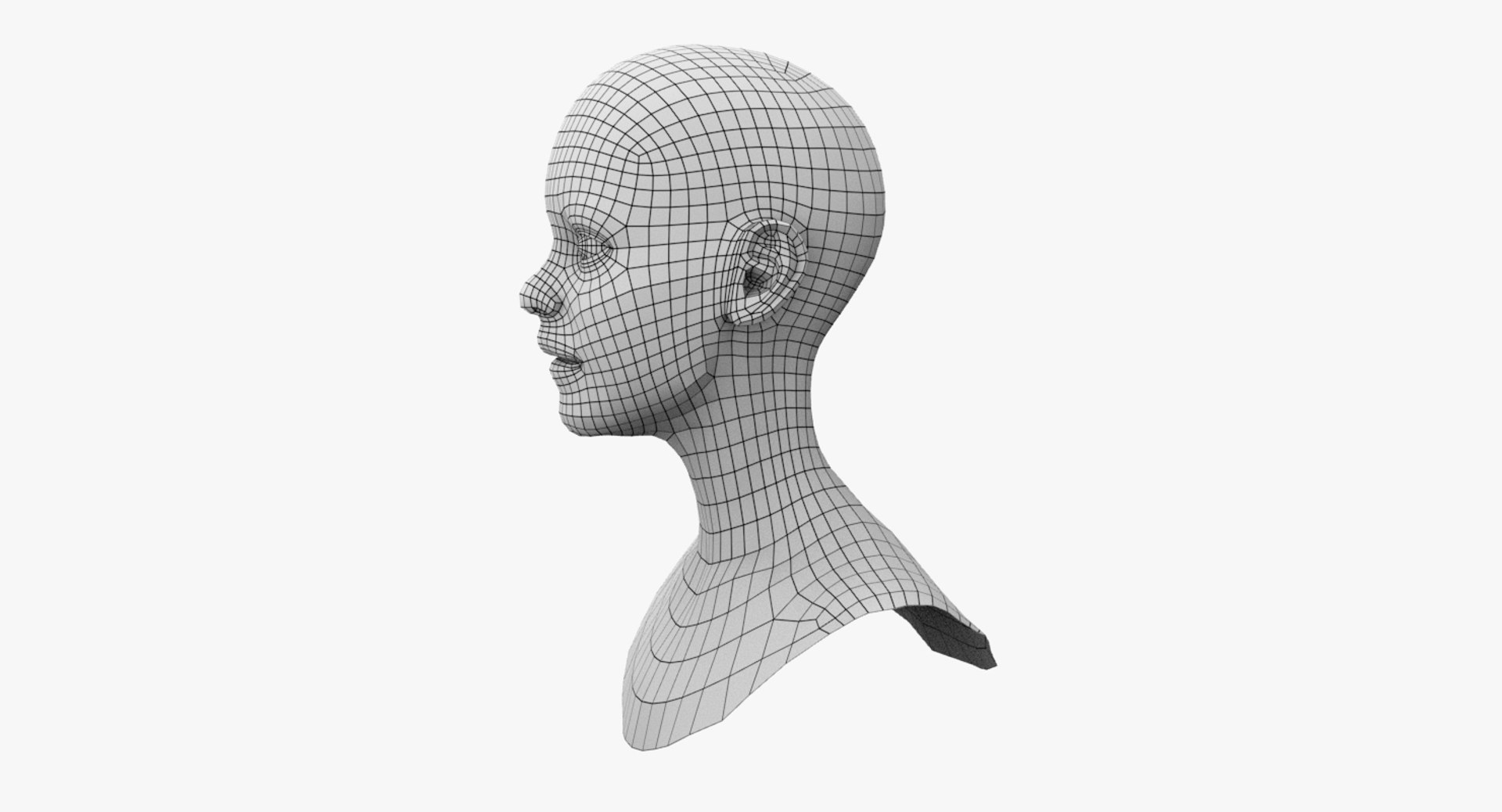 Girl Head 3D Model - TurboSquid 1257054