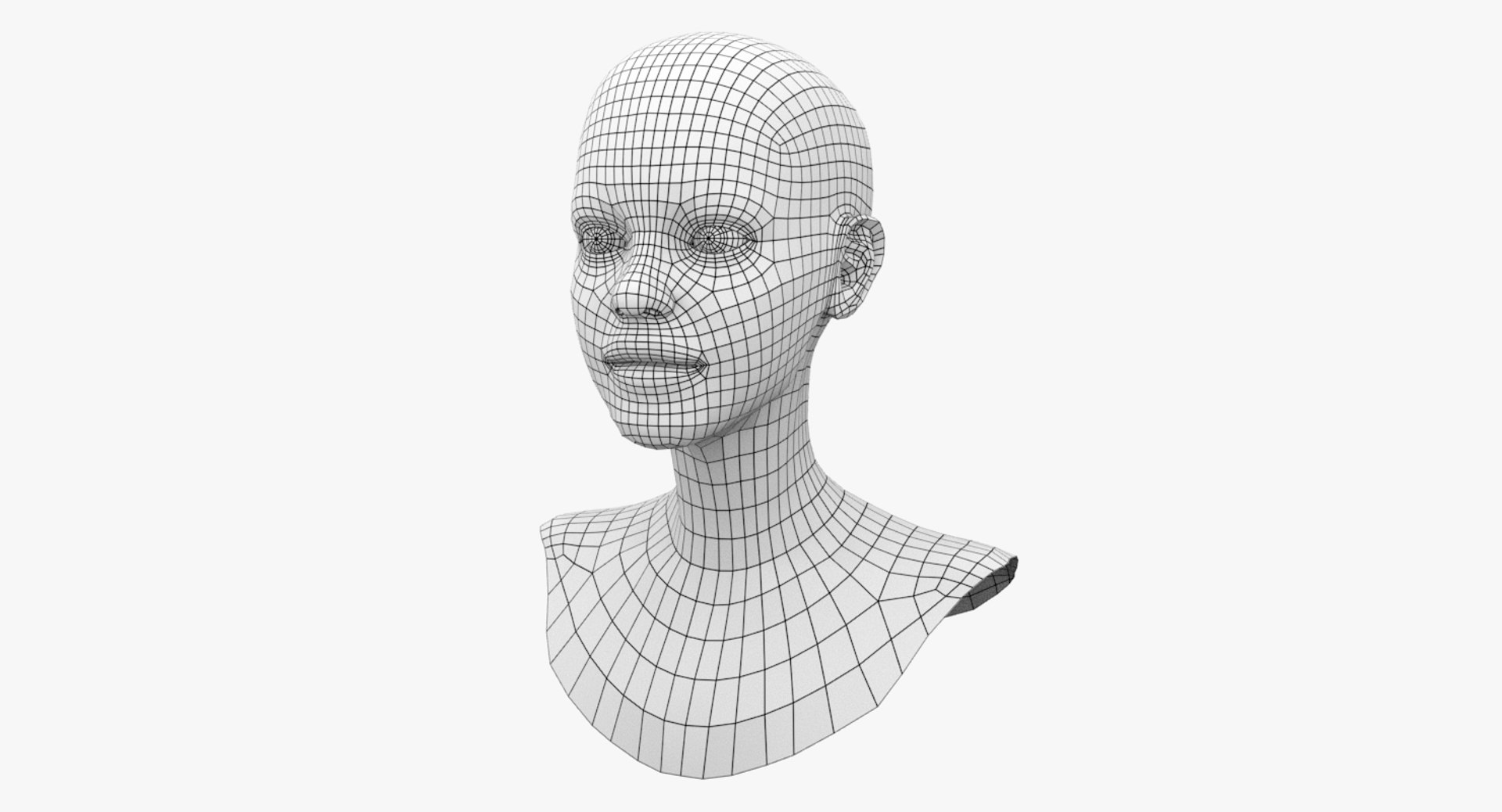 Girl Head 3D Model - TurboSquid 1257054