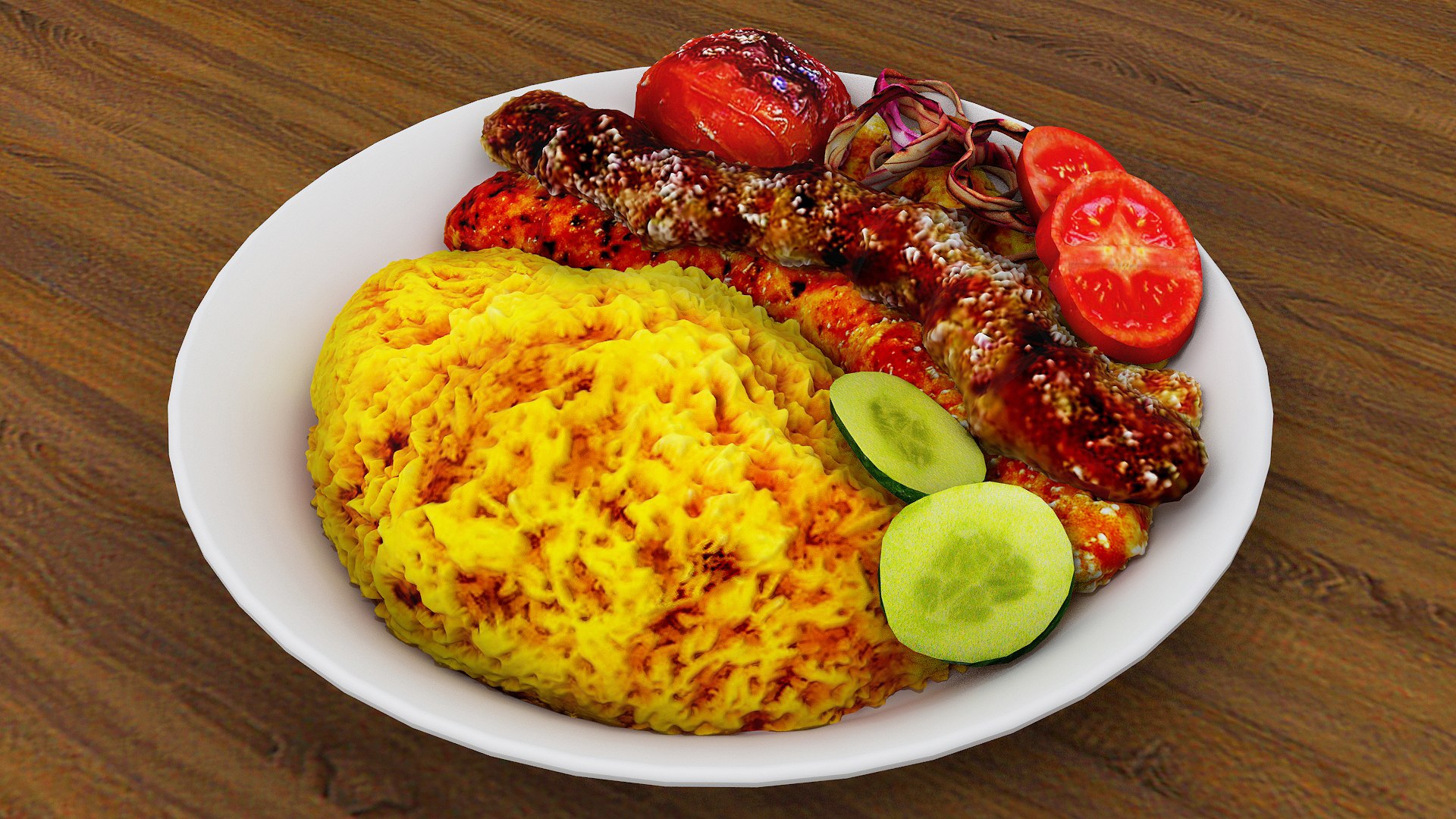Kebab Rice 3D model - TurboSquid 1809827