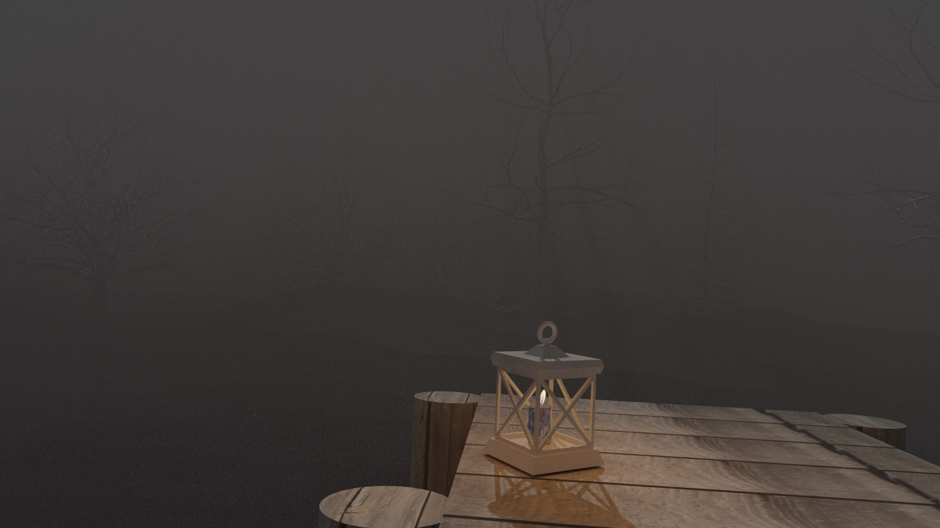 3D Model Night Tree Pack - TurboSquid 1575457