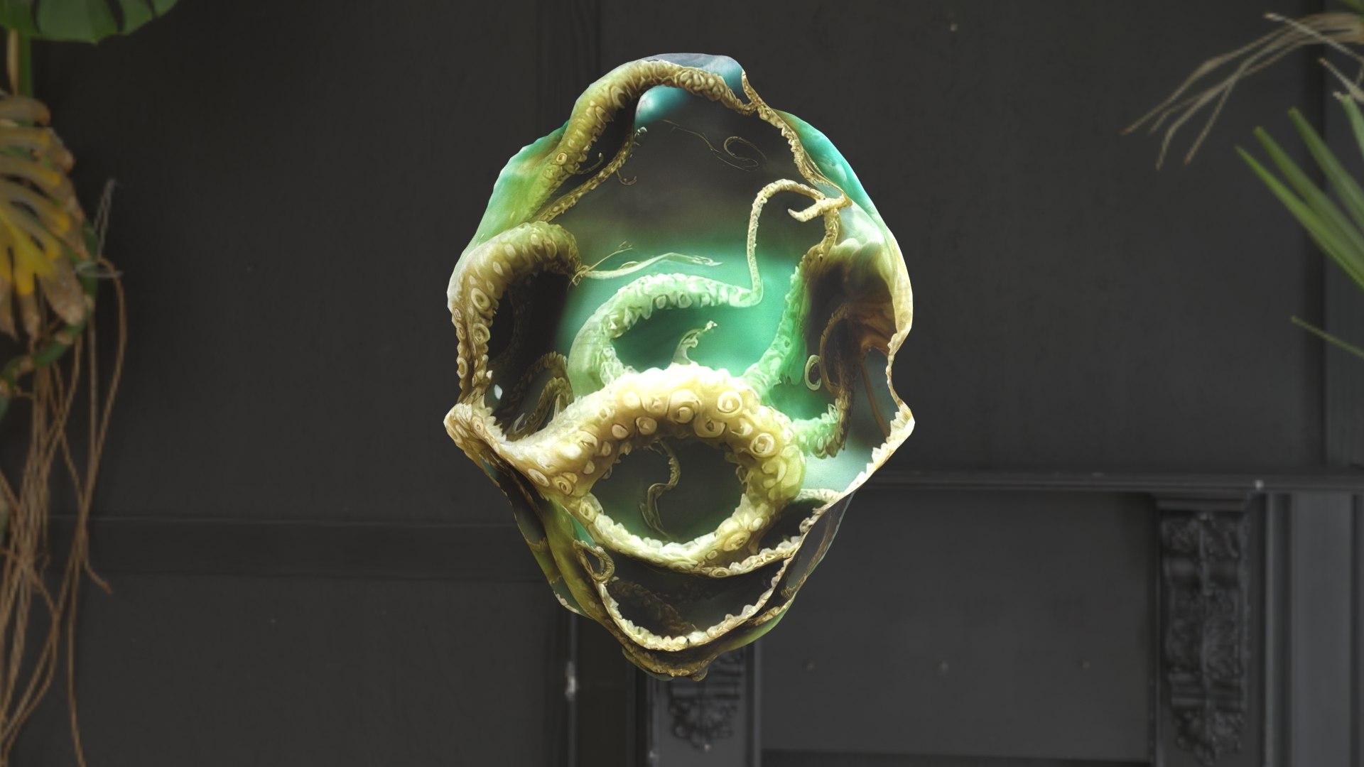 3D model Green Octopus Eggs 3 - TurboSquid 1983968