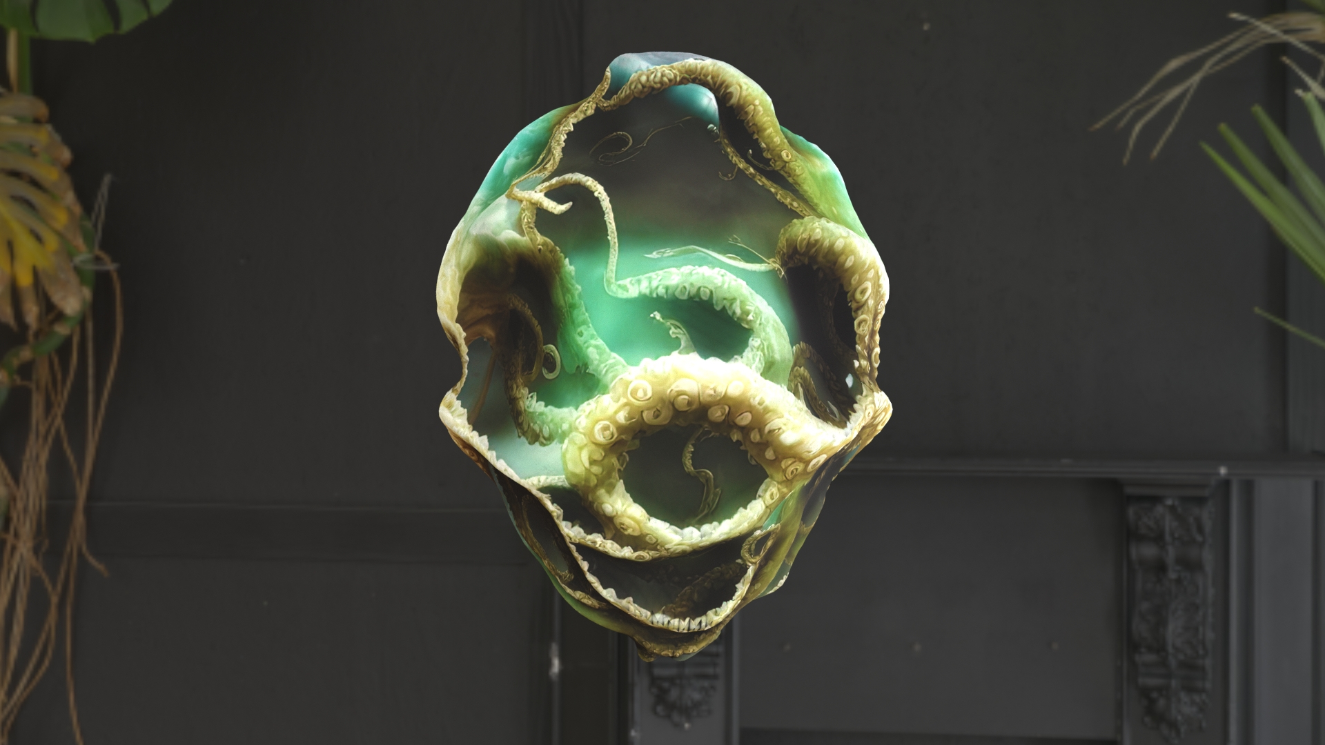3D model Green Octopus Eggs 3 - TurboSquid 1983968