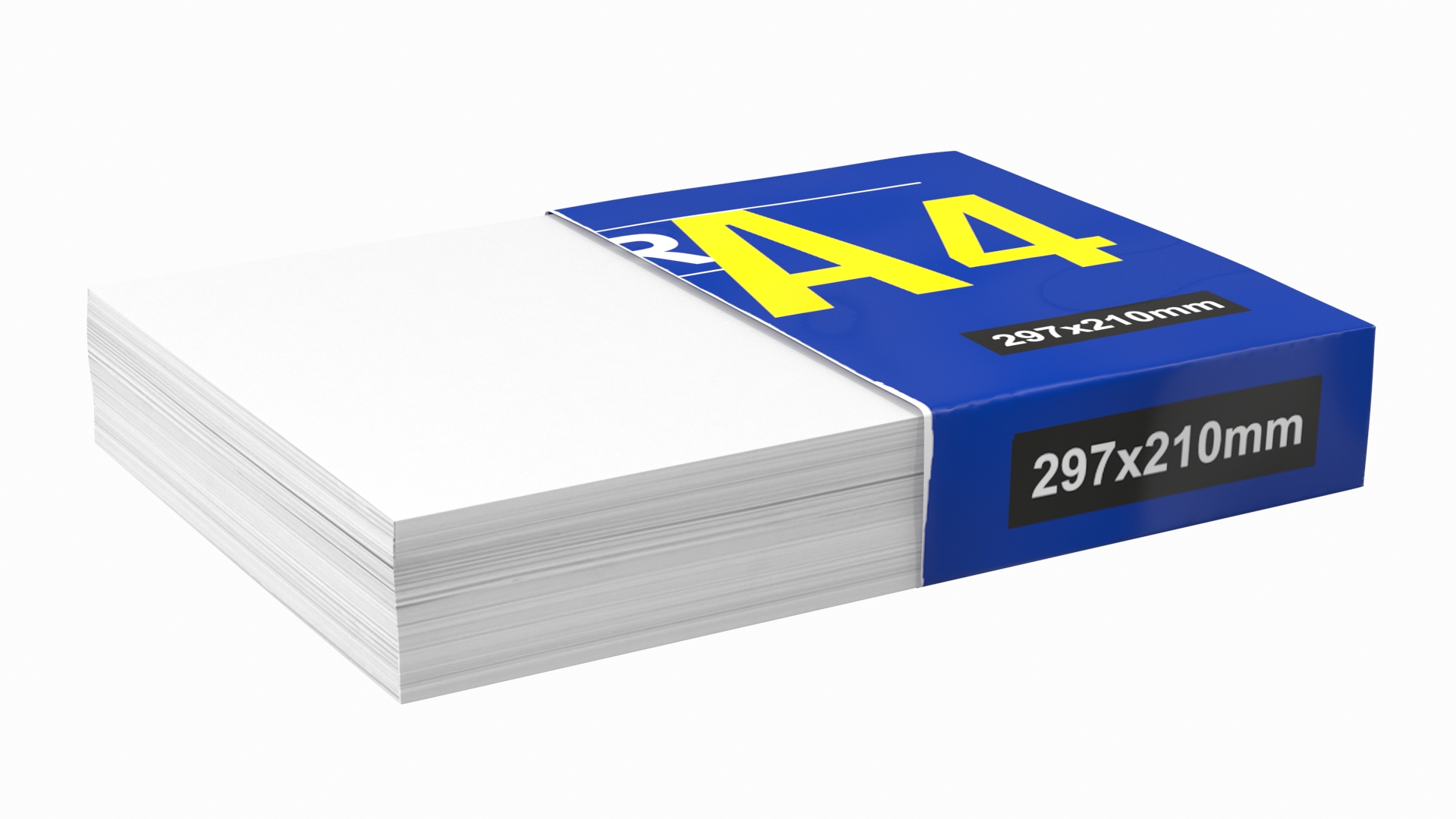 White A4 Paper Pack Open Model - TurboSquid 1783914