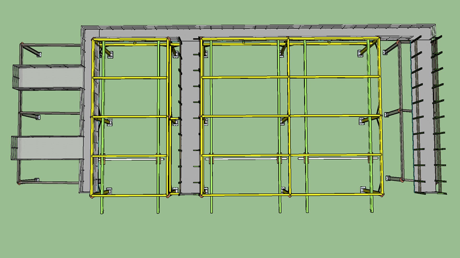 3D Weld Gantry Catwalk BRACING MODIFICATIONS Model - TurboSquid 2233914