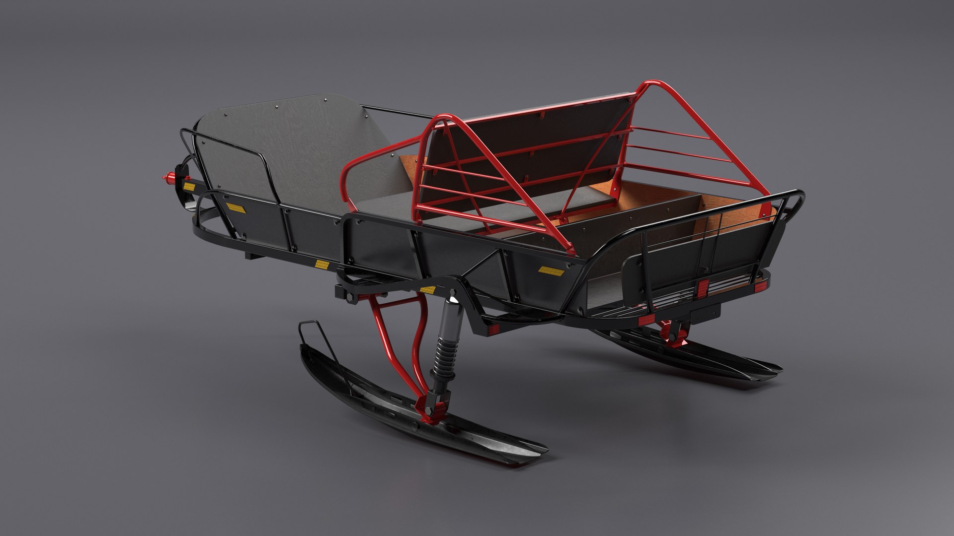 Snowmobile Sled 3D Model - TurboSquid 2273687