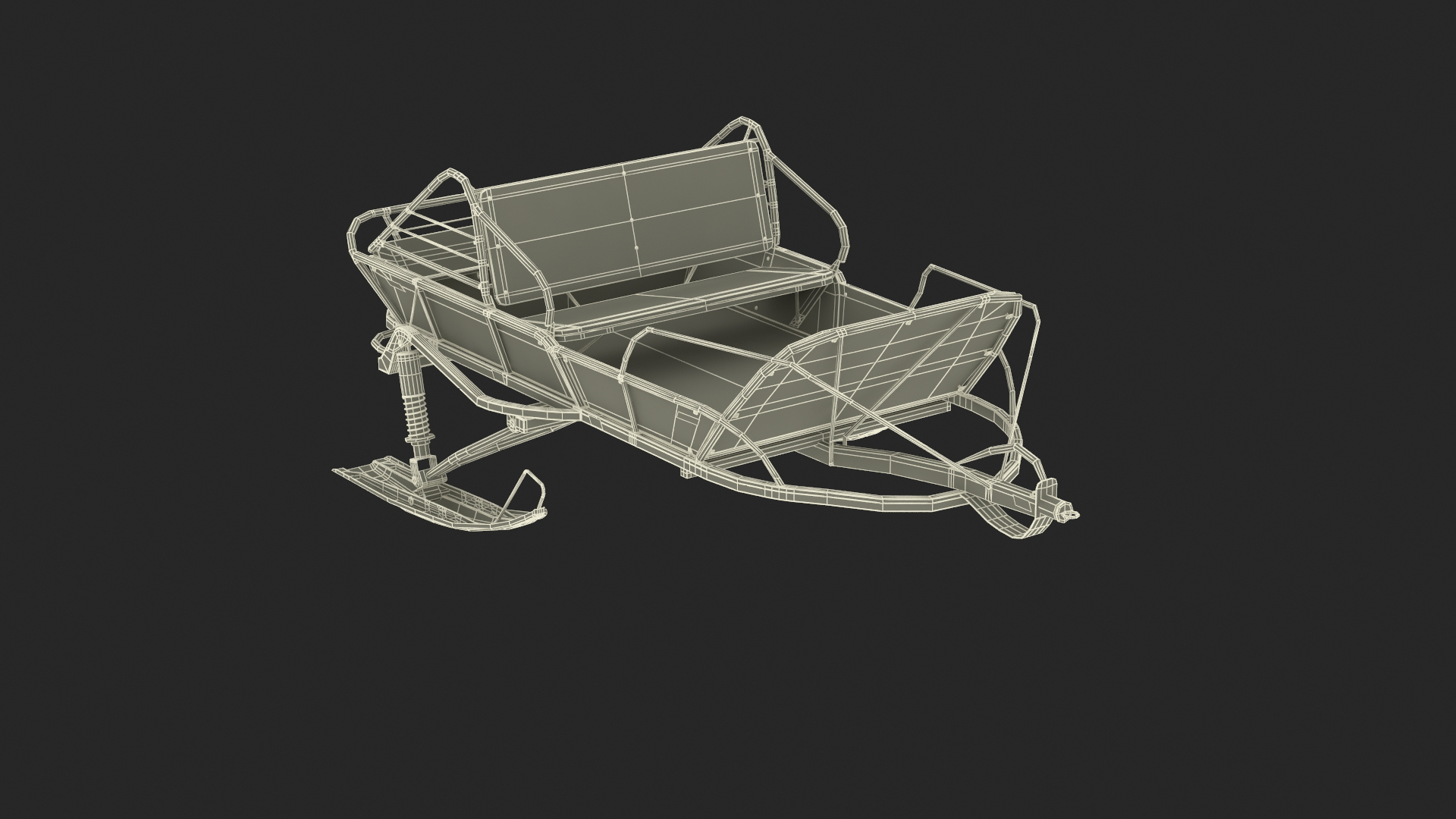 Snowmobile Sled 3D Model - TurboSquid 2273687