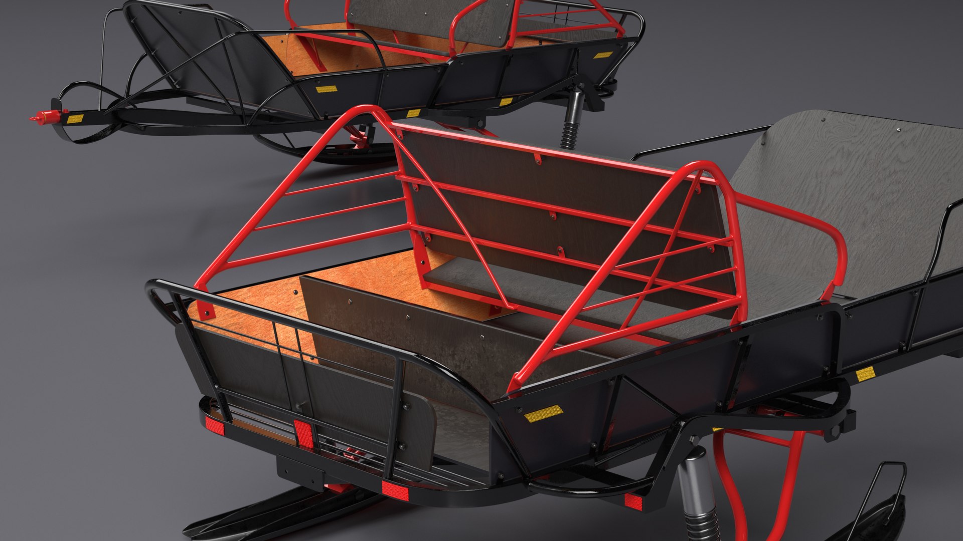 Snowmobile Sled 3D Model - TurboSquid 2273687